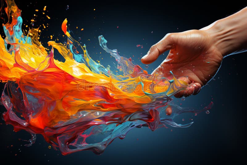 Hand trailing burning fire stock image. Image of trailing - 288181167
