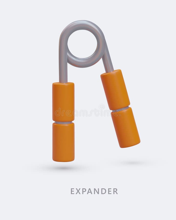 Hand Trainer, Expander. Vertical Poster with Realistic Image Stock ...