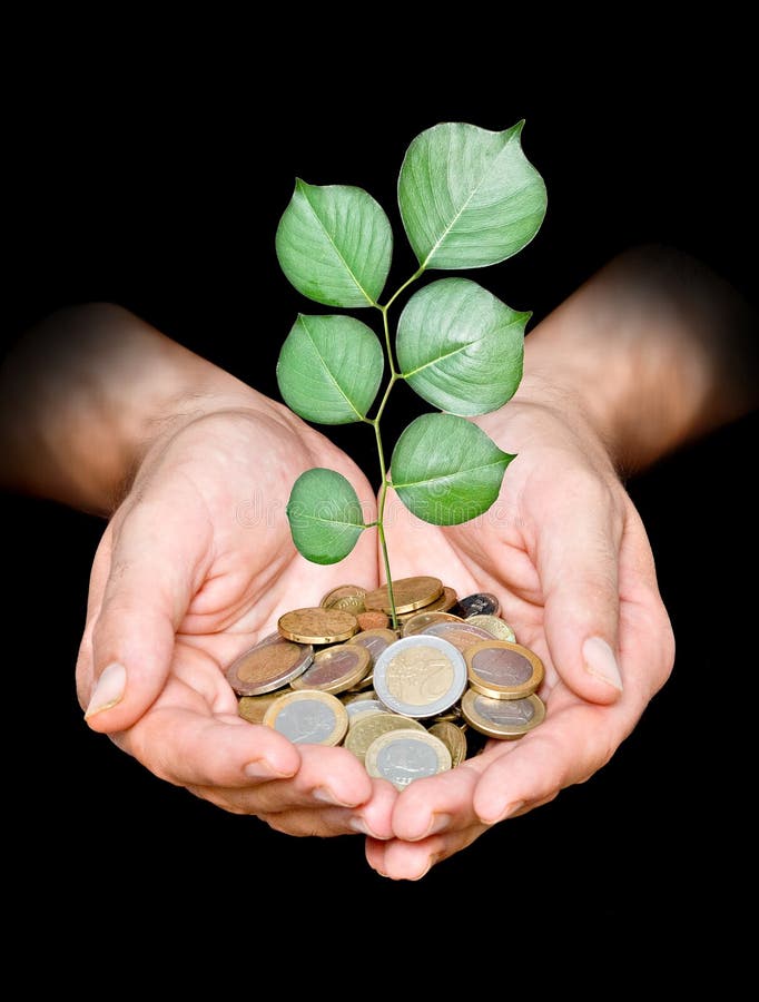 Hand with tree stock photo. Image of plant, black, ecology - 11022666
