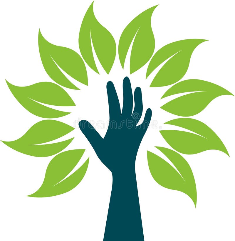 Hand tree stock vector. Illustration of agriculture, business - 20005822