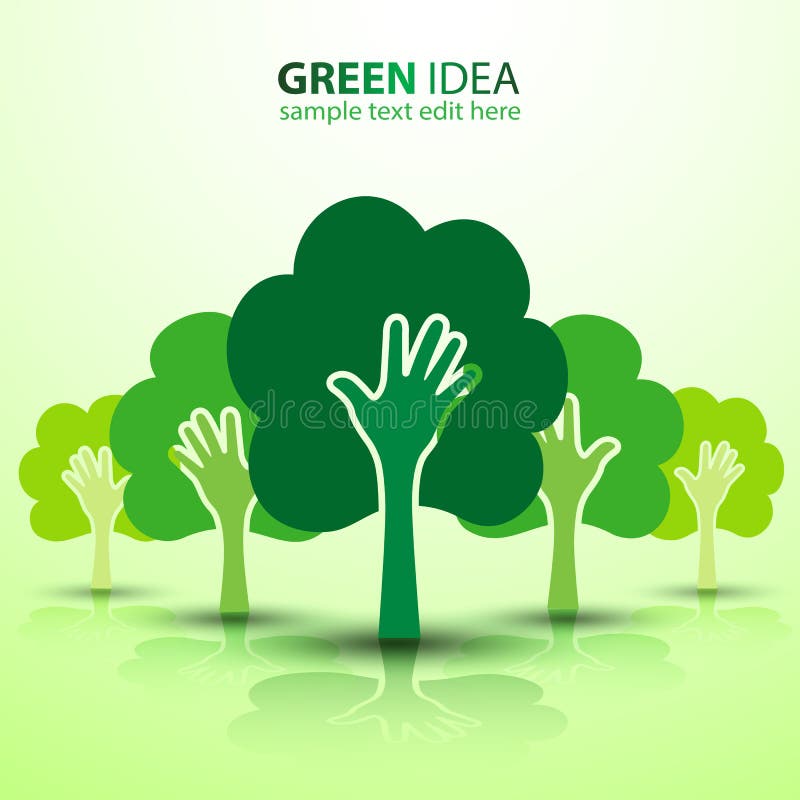 Tree - Hand stock illustration. Illustration of butterfly - 19646381