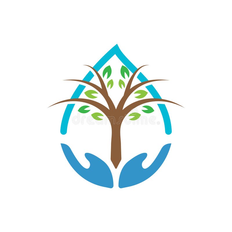 Hand Tree Logo Template Icon Stock Vector - Illustration of family ...
