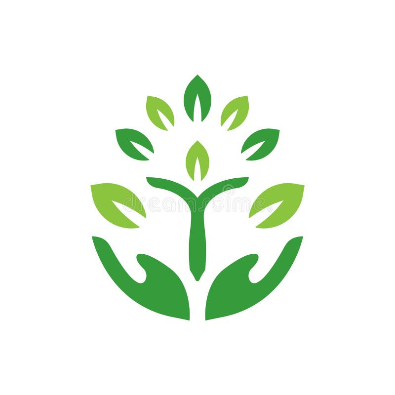 Hand Tree Logo Template Icon Stock Vector - Illustration of wood ...