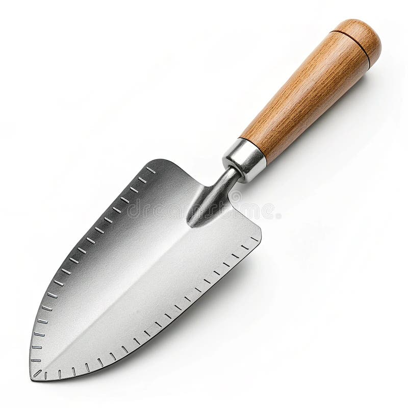 Hand Trowel with Depth Marks for Planting Stock Illustration ...