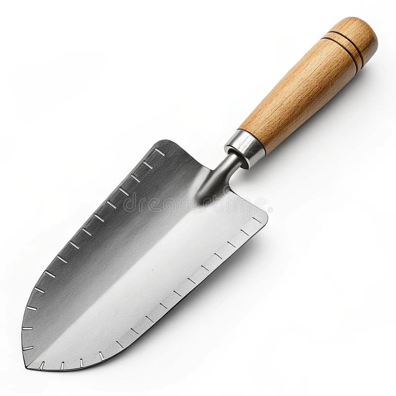Hand Trowel with Depth Marks for Planting Stock Illustration ...