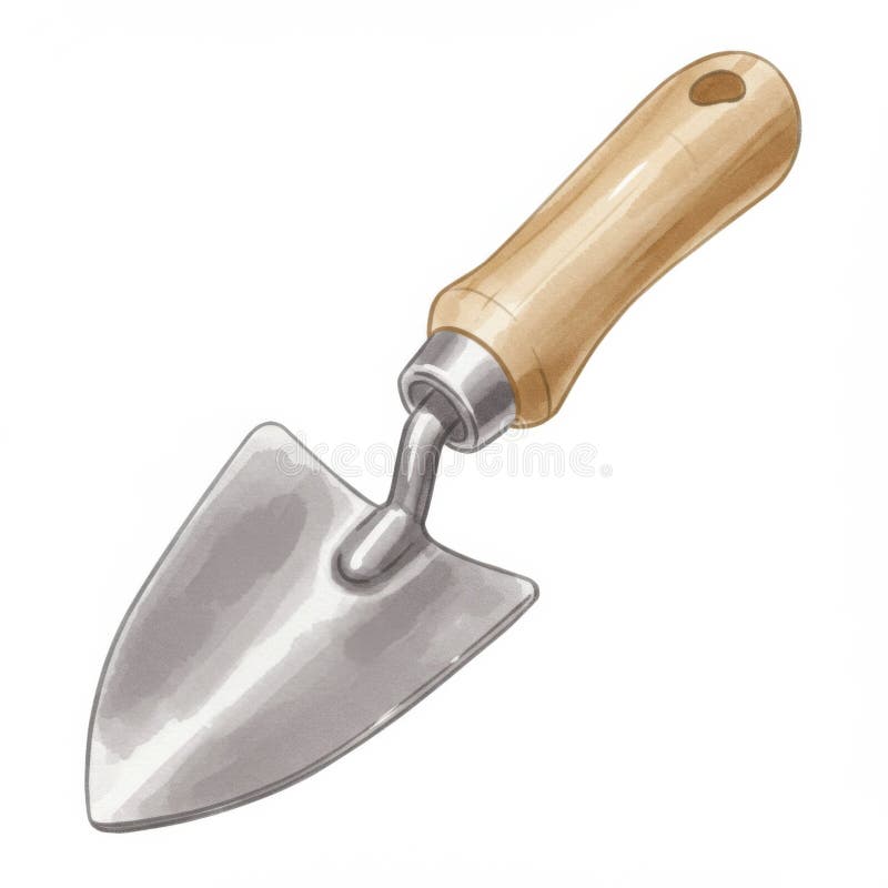 Hand Trowel Gardening Tool Illustration Stock Illustration ...