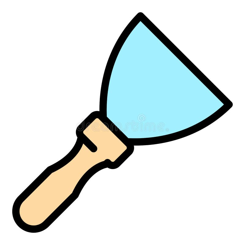 Hand Trowel Icon Color Outline Vector Stock Vector - Illustration of ...