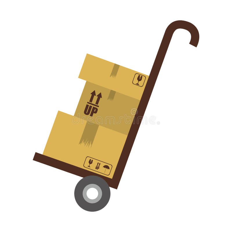 Cardboard Boxes Stack with Coins and Heart on Top Over Green Floor ...