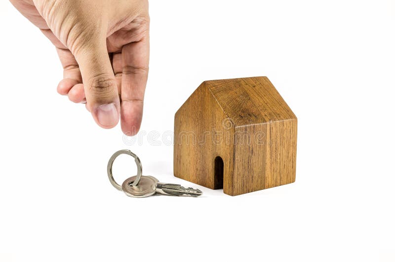 Key in wooden house stock photo. Image of home, roof - 34350322