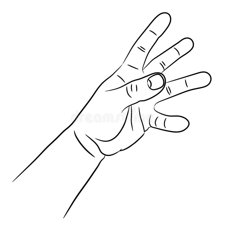 Hand Reaching Something Stock Illustrations – 157 Hand Reaching ...
