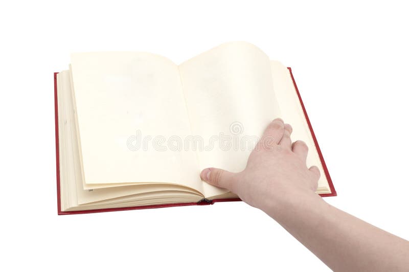Hand turn over a page stock photo. Image of blank, flip - 13470724
