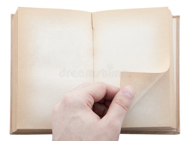 Hand turning book page stock image. Image of education - 21661431