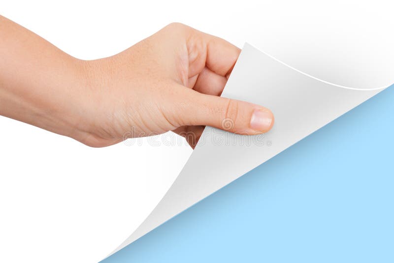 Blank Page Turning stock photo. Image of advertising, custom - 7126498