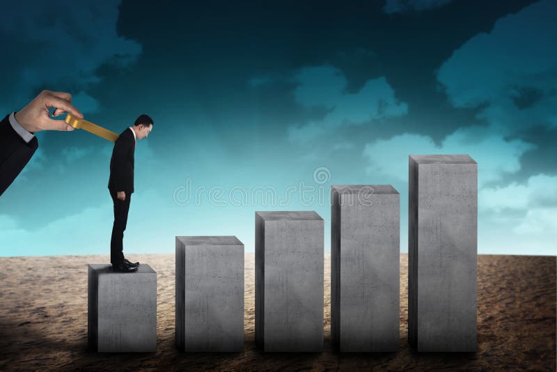 Hand Turns Clockwork on the Back of Business Person Stock Photo - Image ...