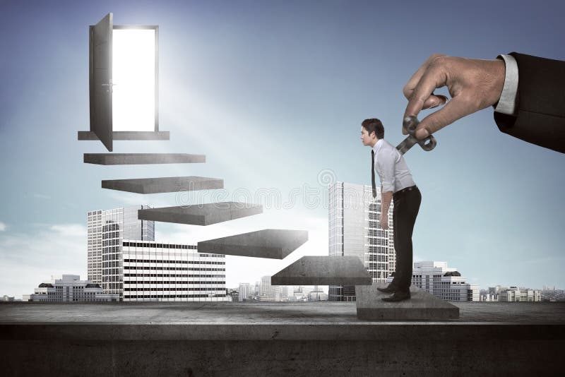 Hand Turns Clockwork on the Back of Business Person Stock Image - Image ...