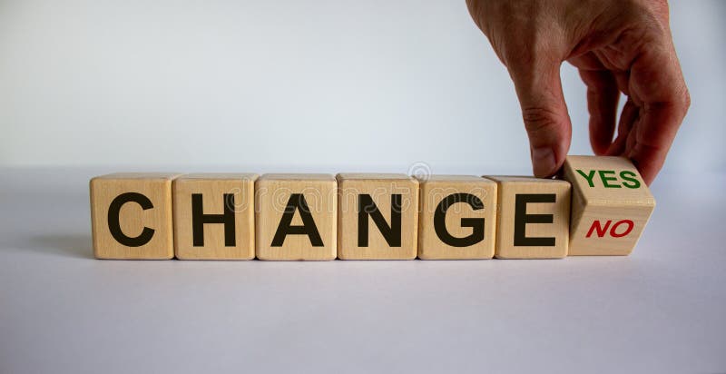 Hand Change Yes No Block Stock Photos - Free & Royalty-Free Stock ...