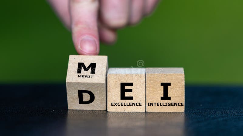 Hand Turns Cube and Changes the Expression DEI Stock Photo - Image of ...