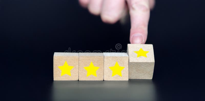 Symbol for a 4 Star Rating. Stock Photo - Image of rate, brand: 359821356