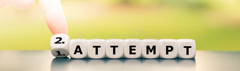 Hand Turns a Dice and Changes the Expression `1. Attempt` To `2 ...