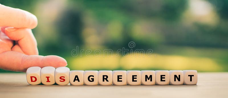 Hand Turns Dice and Changes the Expression `disagreement` To `agreement ...