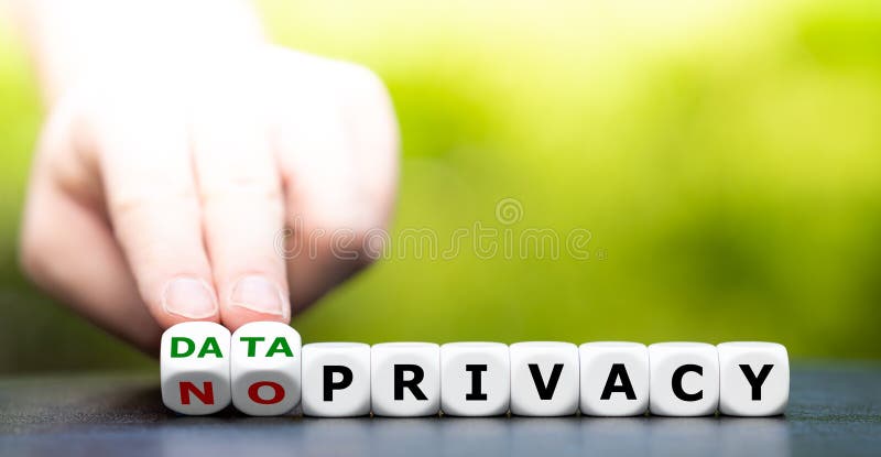 Hand Turns Dice and Changes the Expression `no Privacy` To `data ...