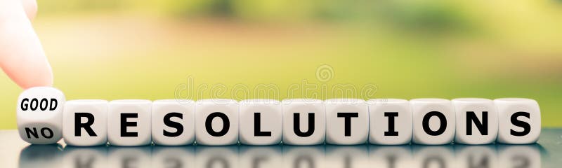 Hand Turns a Dice and Changes the Expression `no Resolutions` To `good ...