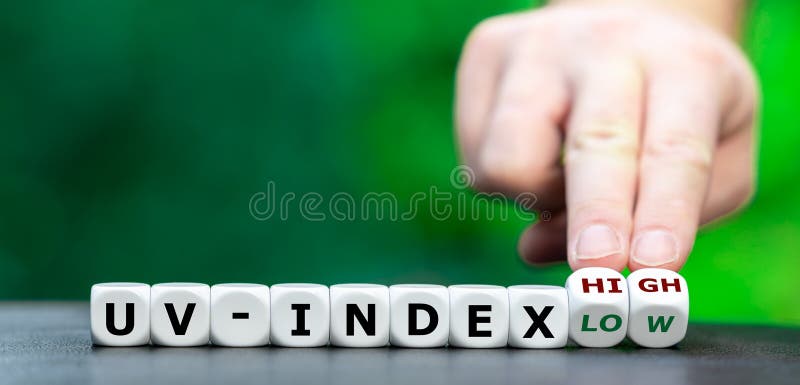 Hand Turns Dice and Changes the Expression `uv-index Low` To `uv-index ...