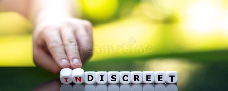Indiscreet Discreet Traffic Sign Stock Image - Image of virtue, gossip ...