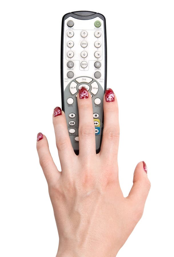 Hand and tv remote control stock photo. Image of change - 2825170