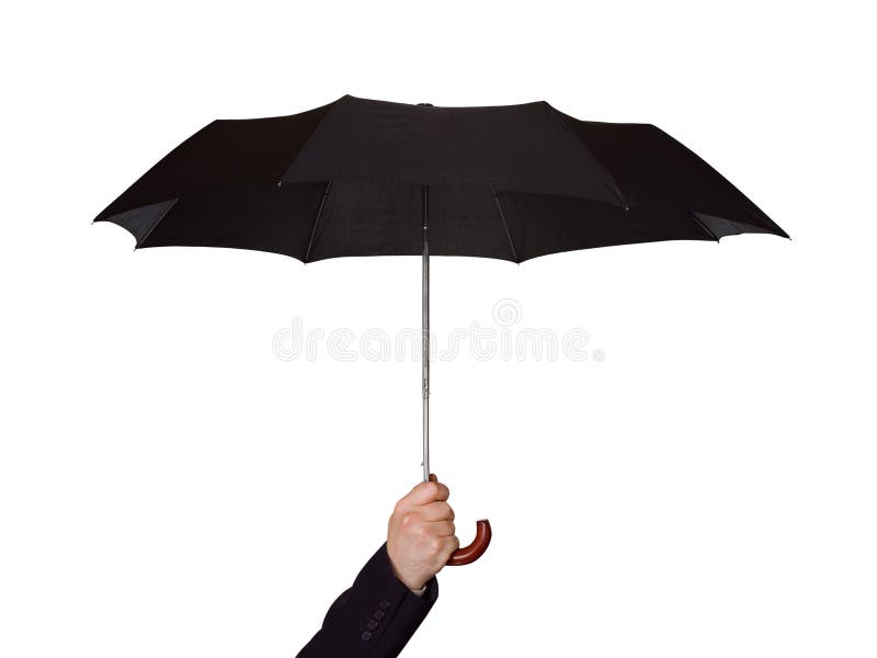 Butler holding an umbrella stock photo. Image of gentleman - 23413530