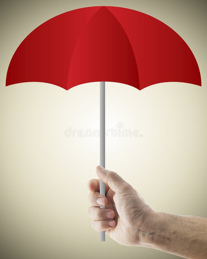 Hand with umbrella stock photo. Image of male, solution - 53707956
