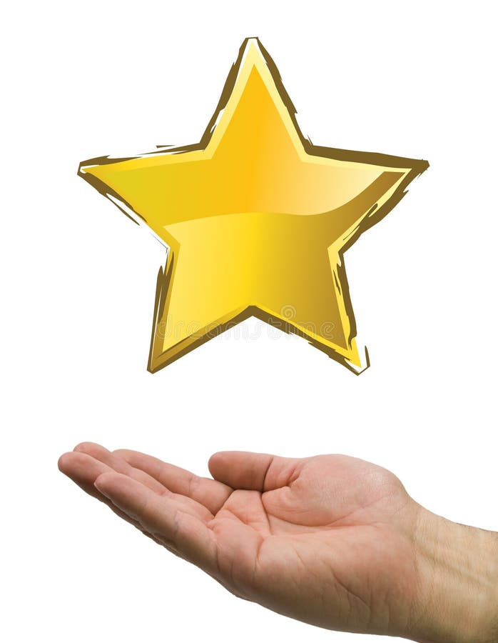 Gelber Stern vektor abbildung. Illustration von dekor - 6919032