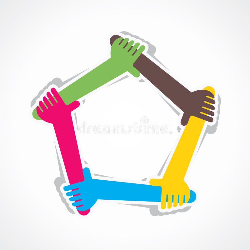 Hand unity concept stock vector. Illustration of community - 33126949