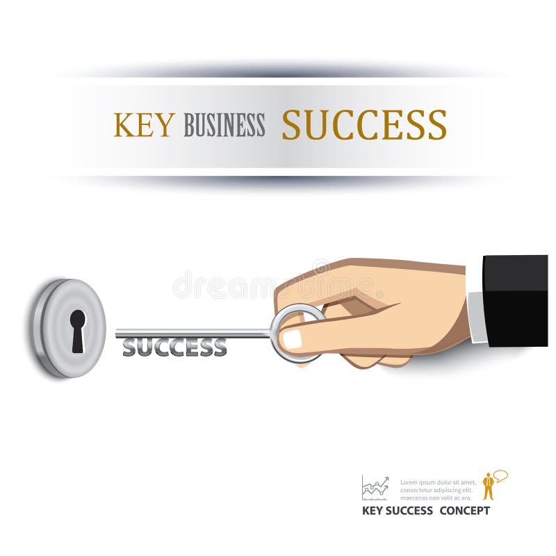 Hand Unlock Key Success Business Stock Vector - Illustration of success ...