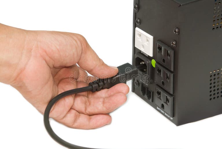 Hand Unplug Out from the Socket Stock Image - Image of adapter, save ...