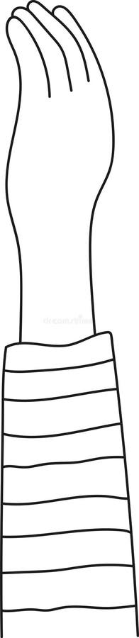 Hand Up Doodle stock vector. Illustration of cartoon - 298205079