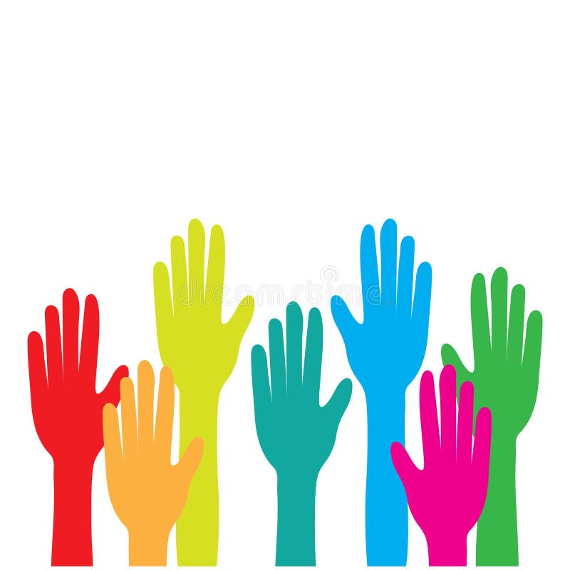 Hand Up Illustration Logo Vector Stock Vector - Illustration of vector ...