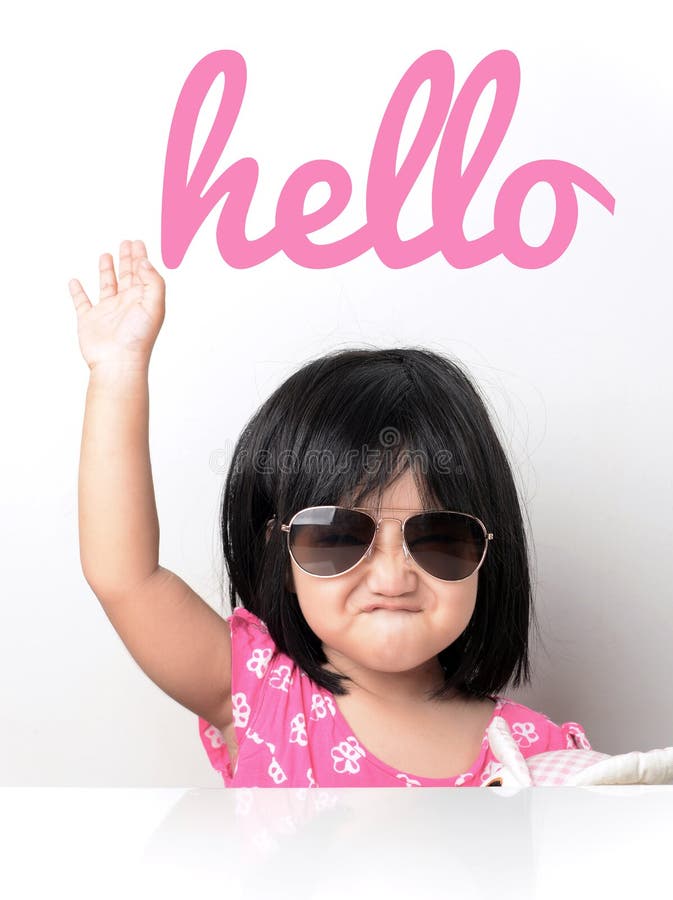 Hand up stock image. Image of small, face, portrait, adorable - 59282431