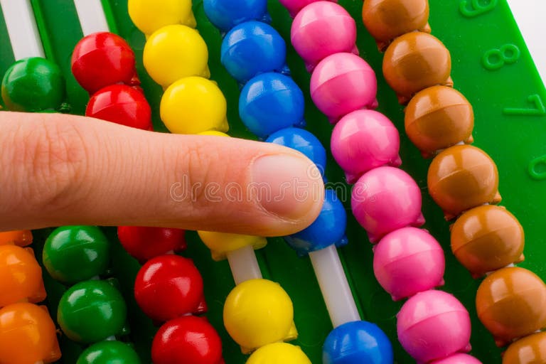 Hand using an abacus stock photo. Image of classroom - 71154512