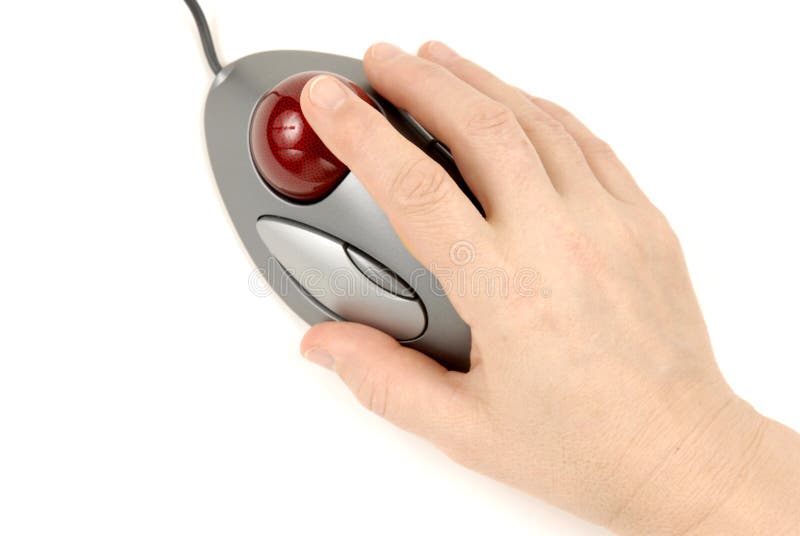 Hand Using a Computer Mouse Stock Photo - Image of user, elements: 21938648