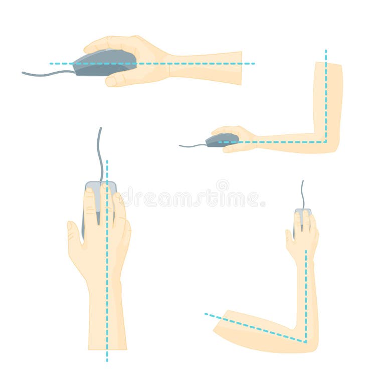 Hand Position Computer Mouse Stock Illustrations – 333 Hand Position ...