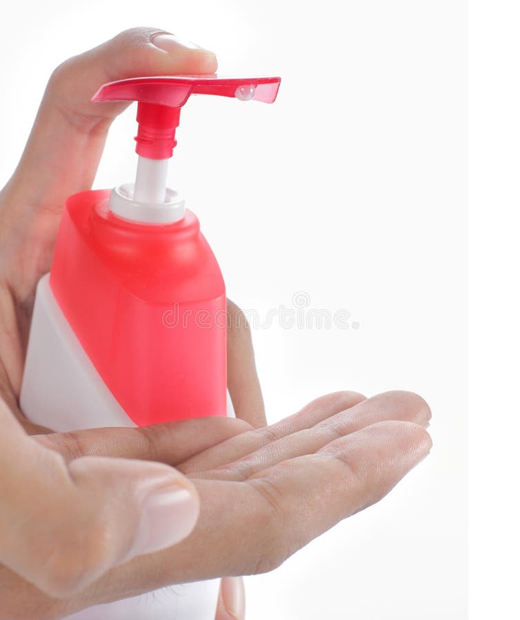 Putting some soap on hands stock image. Image of bathroom - 11368361