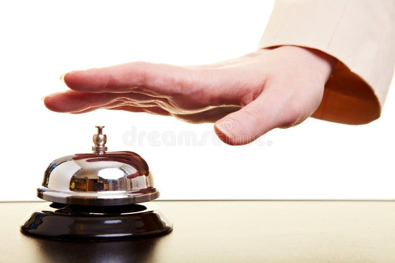 Hotel Reception Service Bell Stock Image - Image of colour, lobby: 10553651