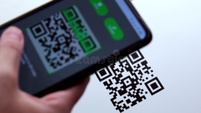 Qr Code Scanning Payment And Verification Hand Using Mobile Smart Phone Scan Qr Code Stock