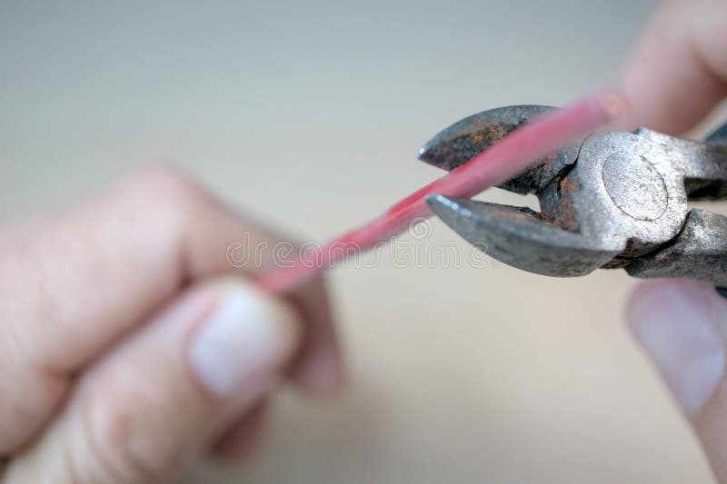 Wire Snip: Precision Cut stock image. Image of tool - 373435481