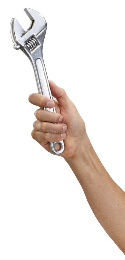 Hand Using Screwdriver Tool Stock Photo - Image of fixing, white: 55494396