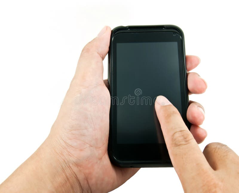 Cell Phone in Hand stock image. Image of portable, cellphone - 17022613