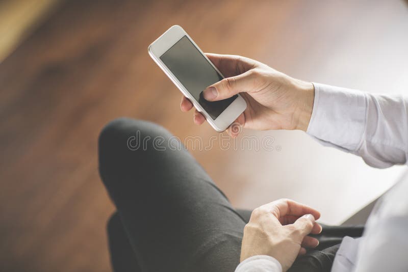 Hand using smartphone stock photo. Image of cellular - 83158724