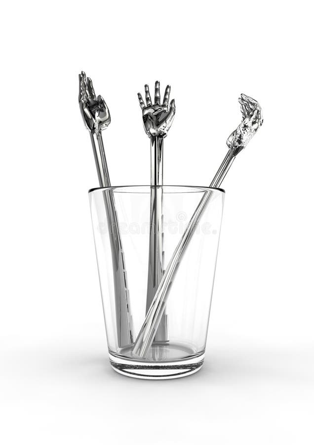Hand utensils stock illustration. Illustration of round - 19689234