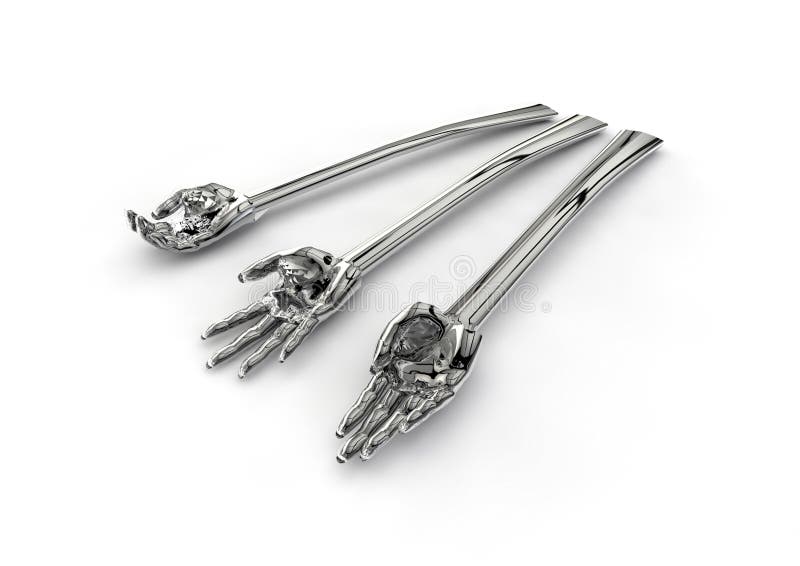 Hand utensils stock illustration. Illustration of fork - 19689235